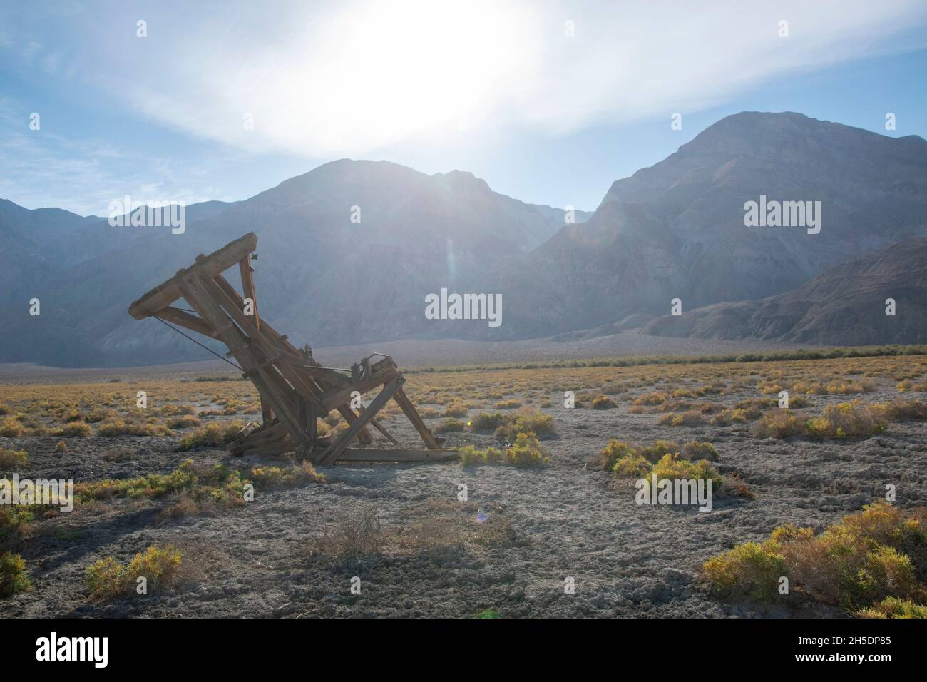 These salt flats in Death Valley National Park's Saline Valley were ...