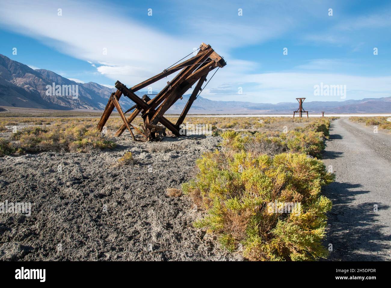These salt flats in Death Valley National Park's Saline Valley were ...