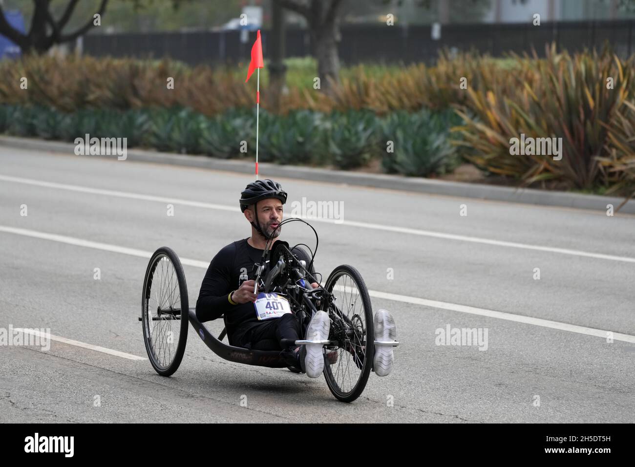David Rodarte wins the handcycle wheelchair race in 2:0118 at the 36th ...