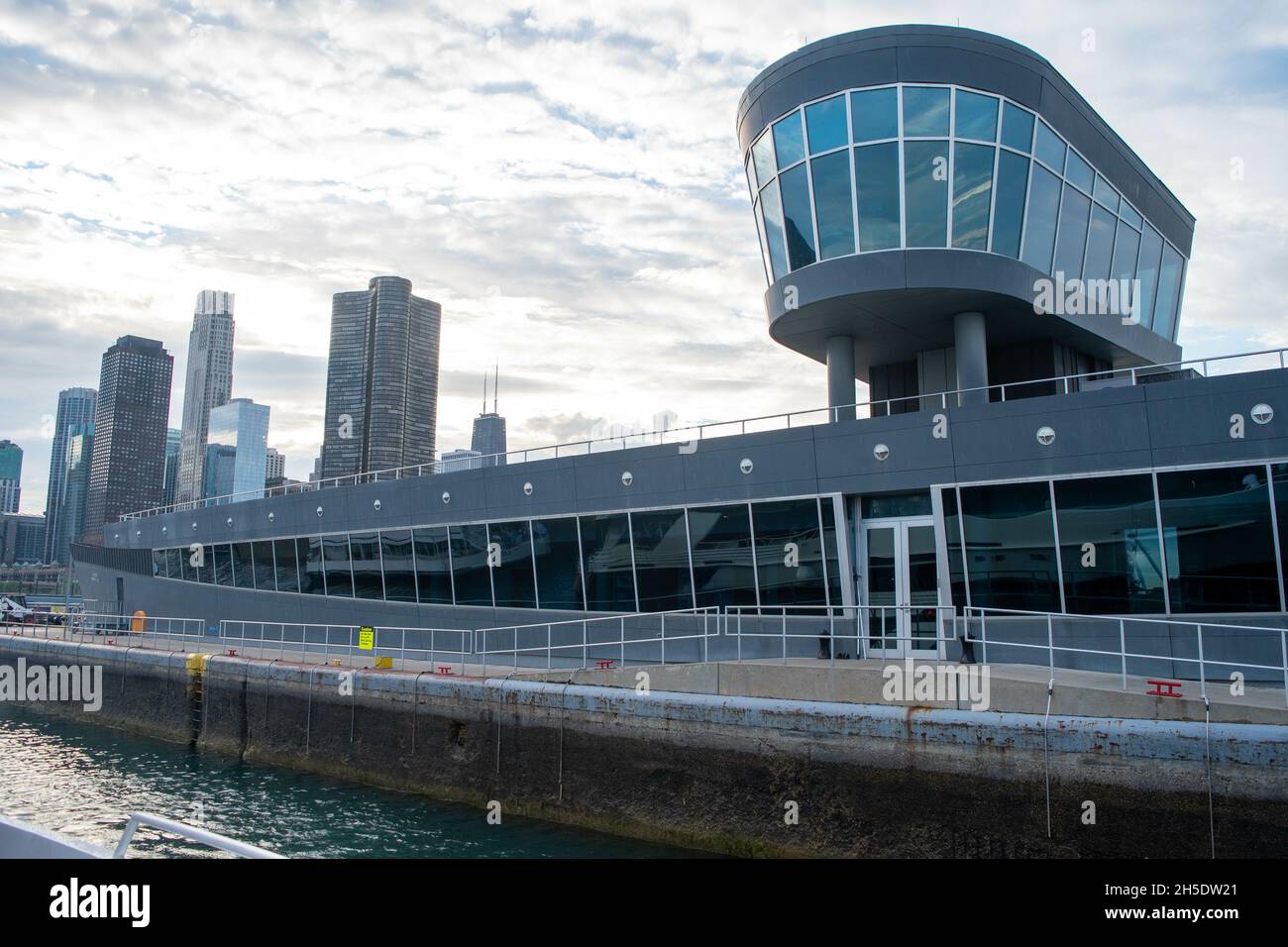 Port control tower under a bright cloudy sky Stock Photo - Alamy
