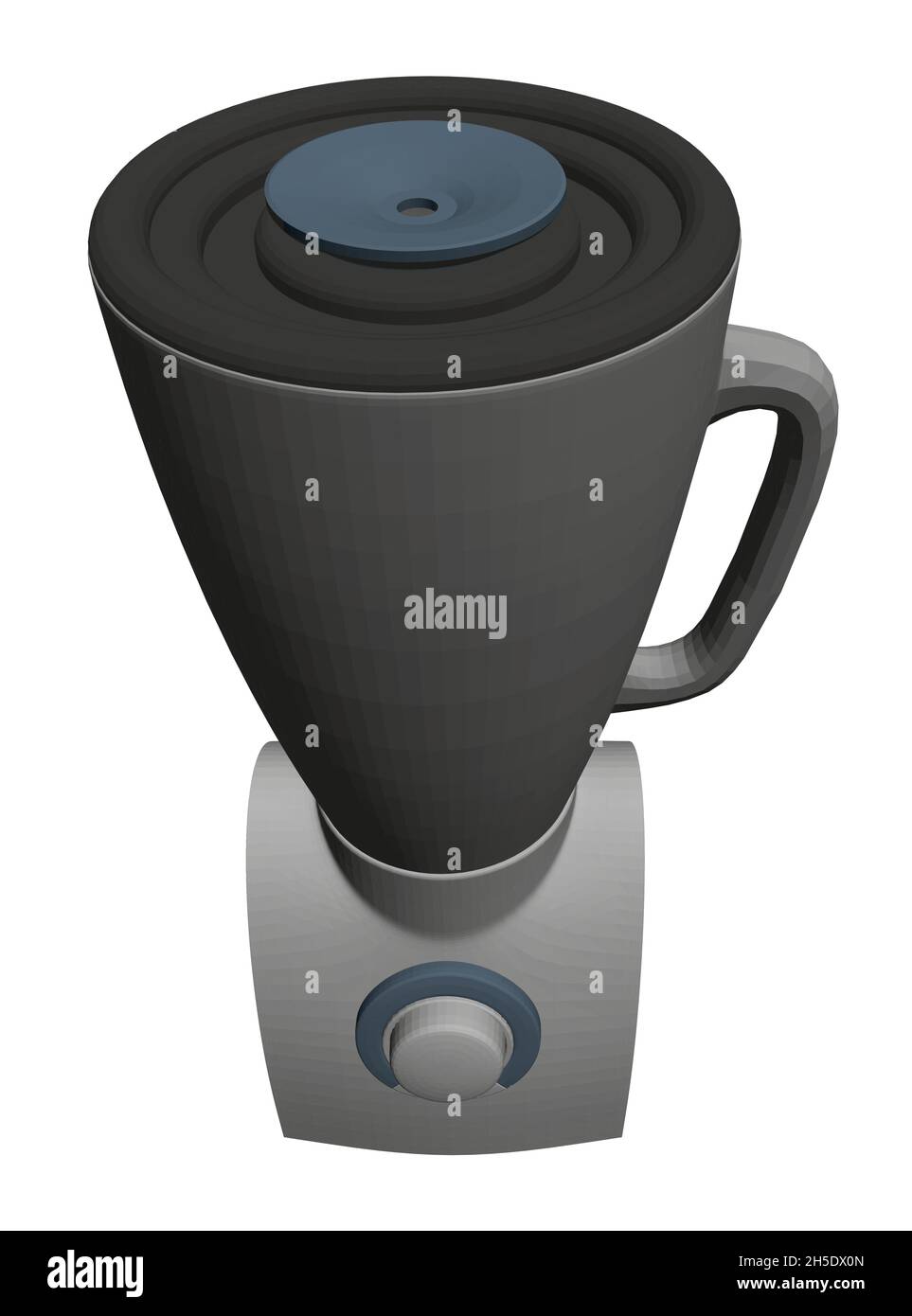 White blender model for chopping food isolated on white background ...