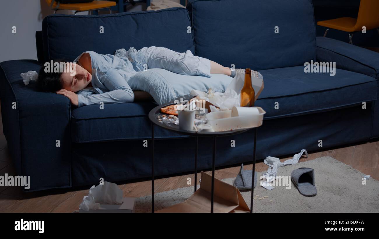 Traumatised, shocked, frustrated, stressed, depressed woman crying ...