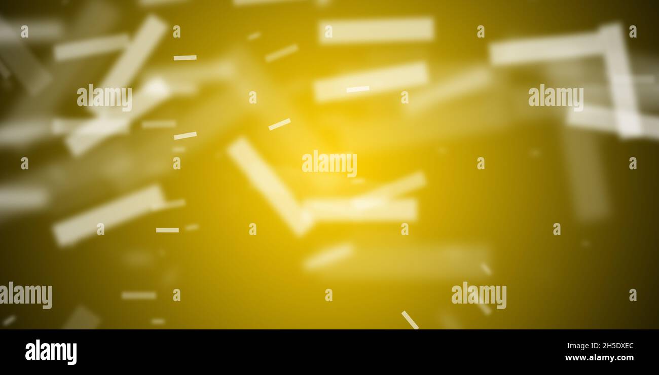Flying rectangular shapes over yellow background Stock Photo - Alamy