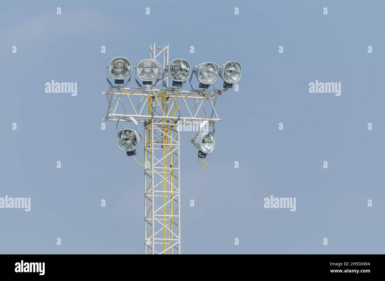 headlights on high tower Stock Photo - Alamy