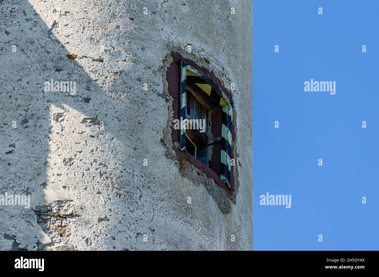 tower window of old castle Stock Photo - Alamy