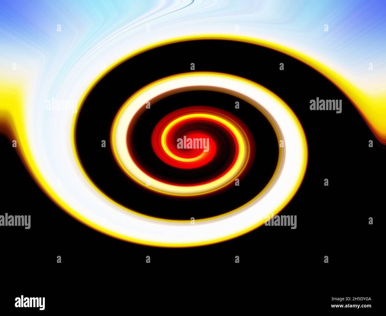 abstract twisted light fibers effect background with circles Stock ...