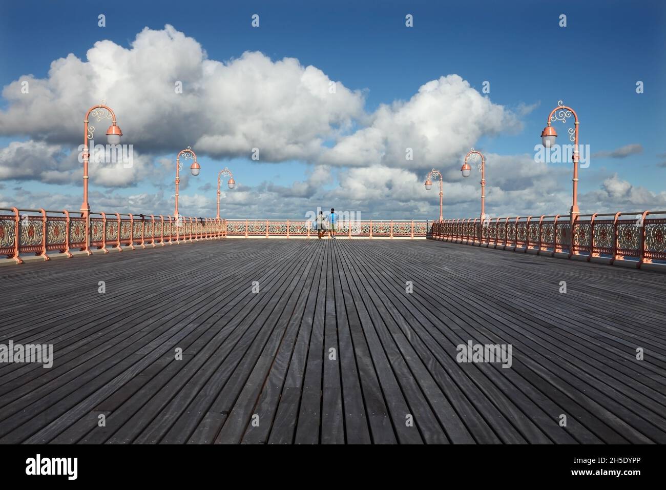 The newly restored and partly reconstructed Colwyn Bay pier, Conwy ...