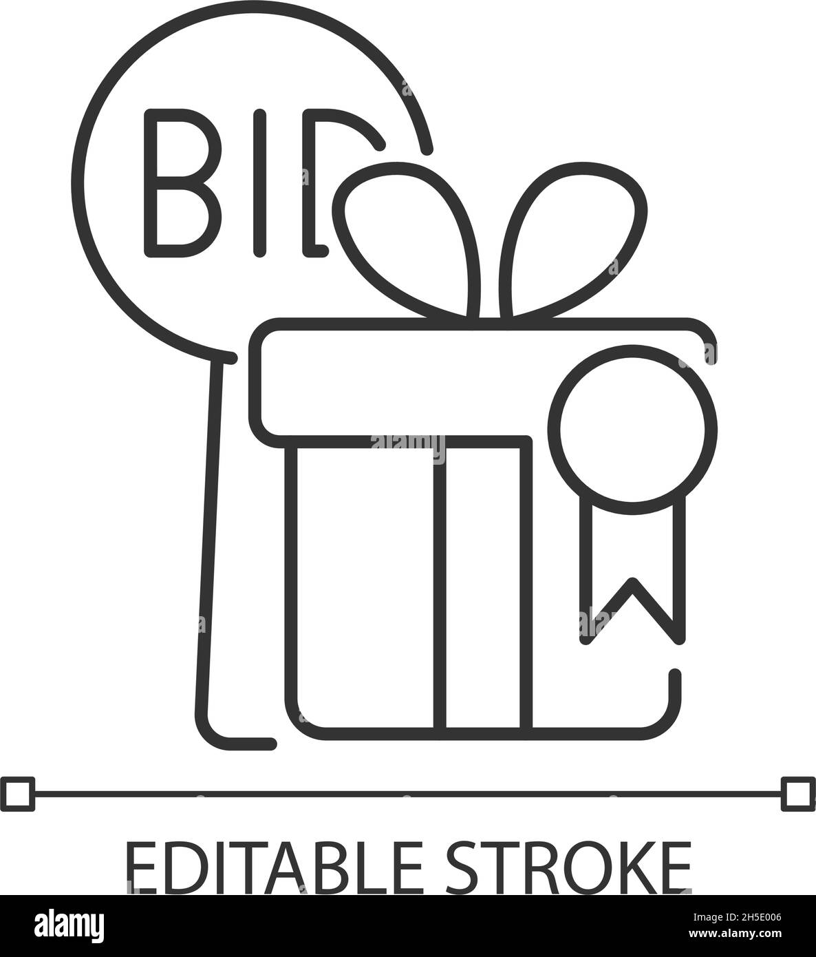 Auction winner linear icon Stock Vector Image & Art - Alamy