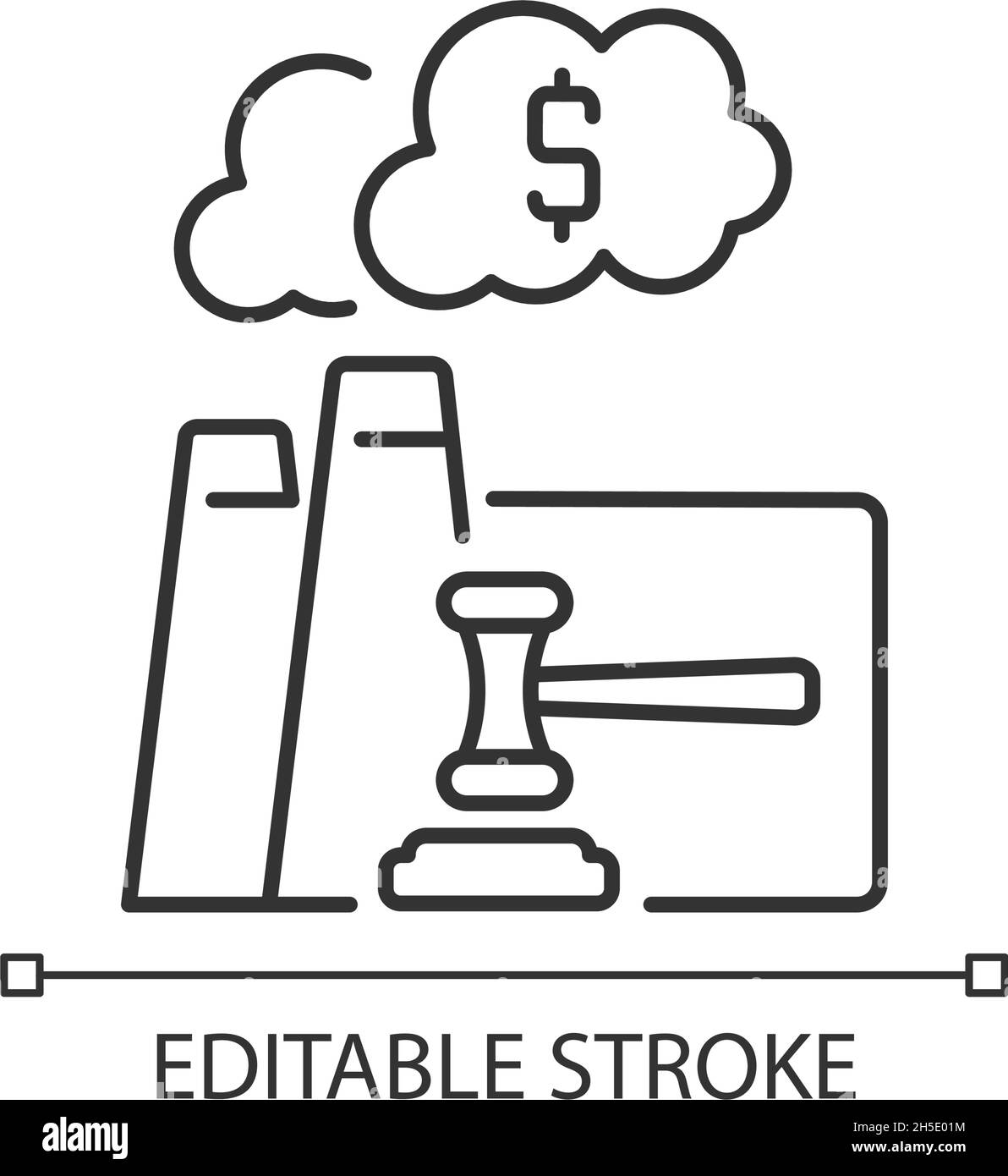 Auction gavel icon simple Black and White Stock Photos & Images - Alamy