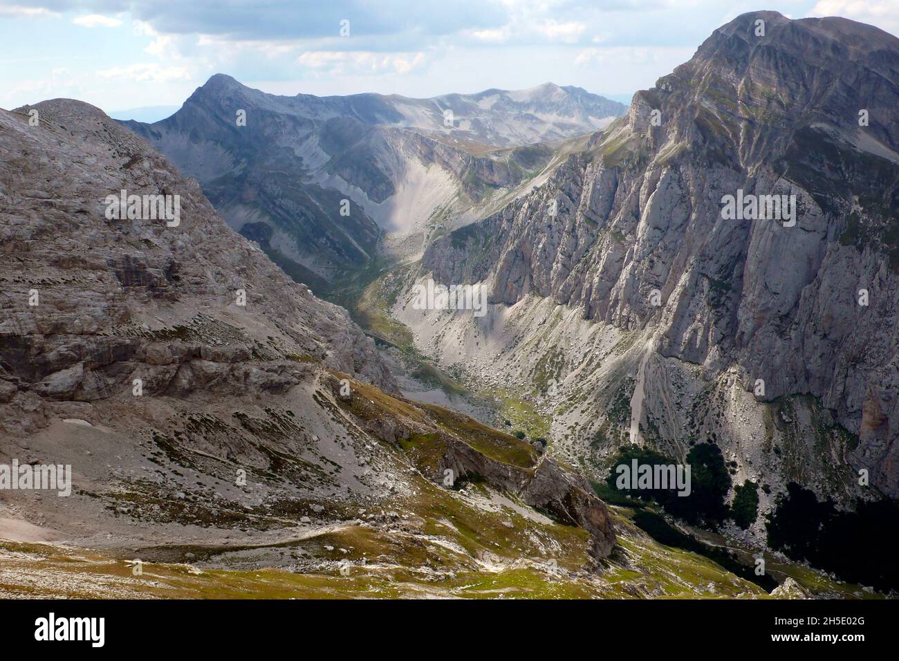 Gran Sasso National Park, View from Small Horn, Teramo; Abruzzo; Itay ...