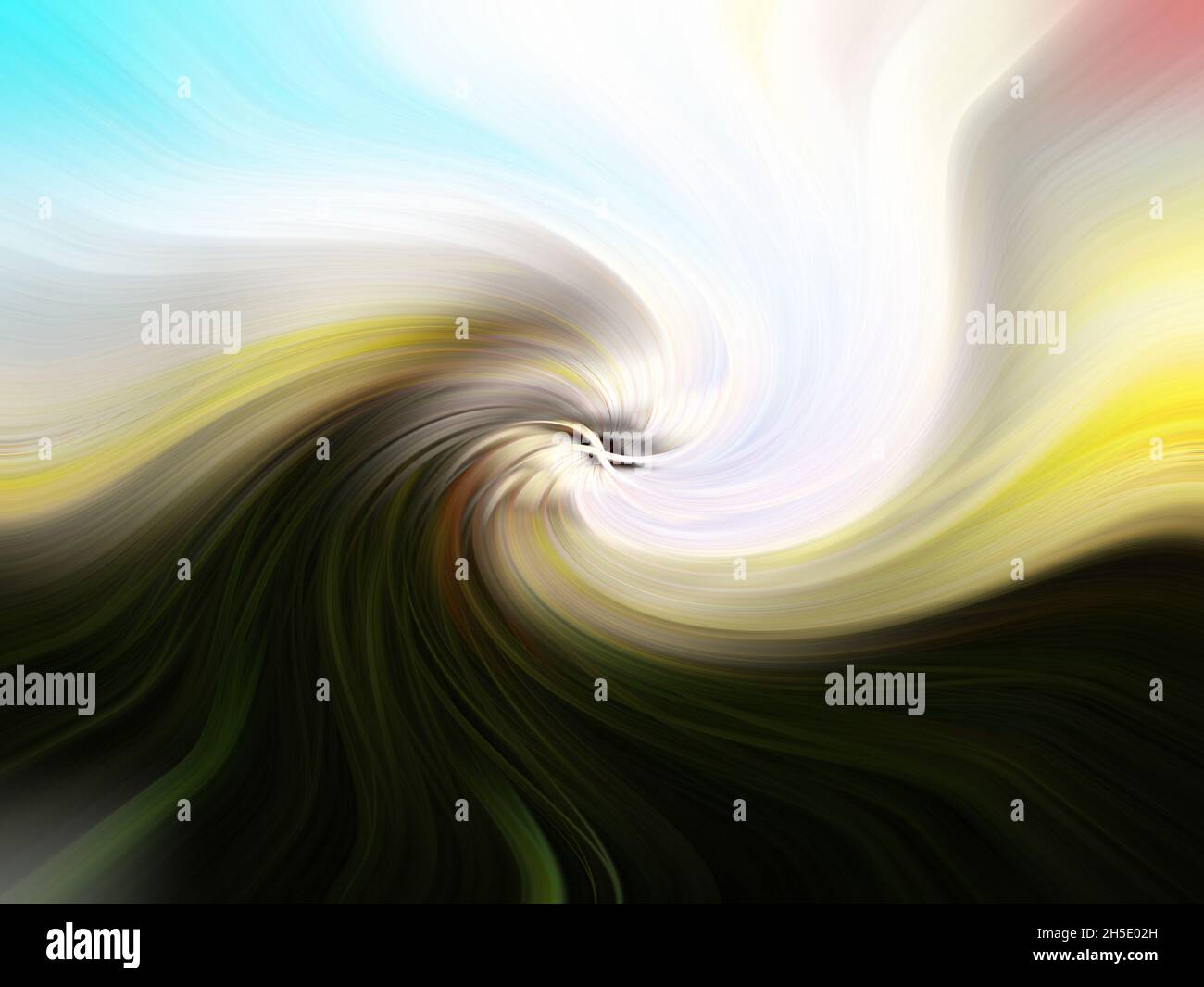 abstract twisted light fibers effect background with waves Stock Photo ...