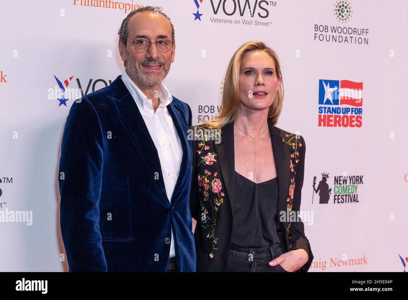 New York, USA. 08th Nov, 2021. Dan Benton and Stephanie March attend ...