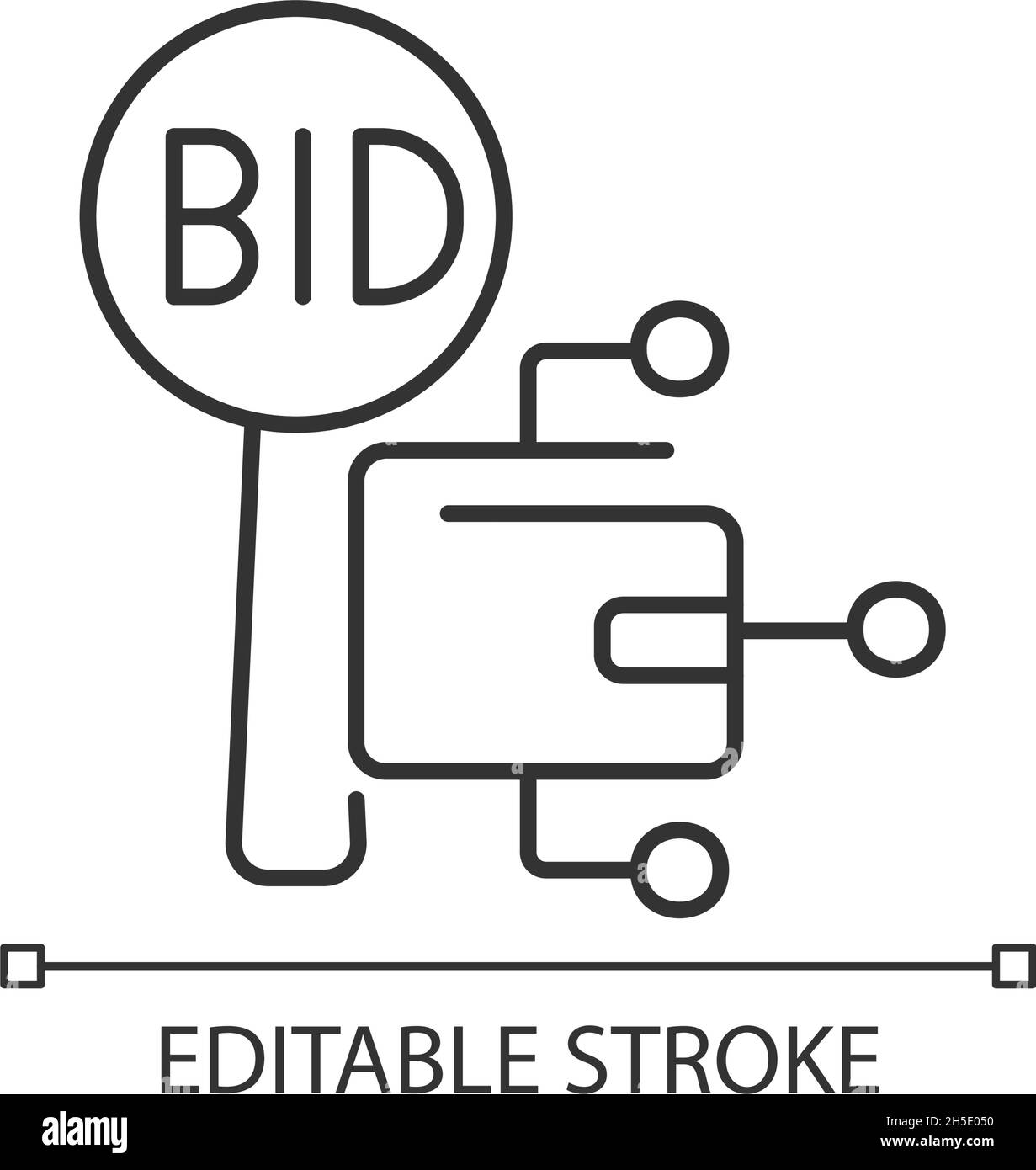 Virtual auction Stock Vector Images - Alamy