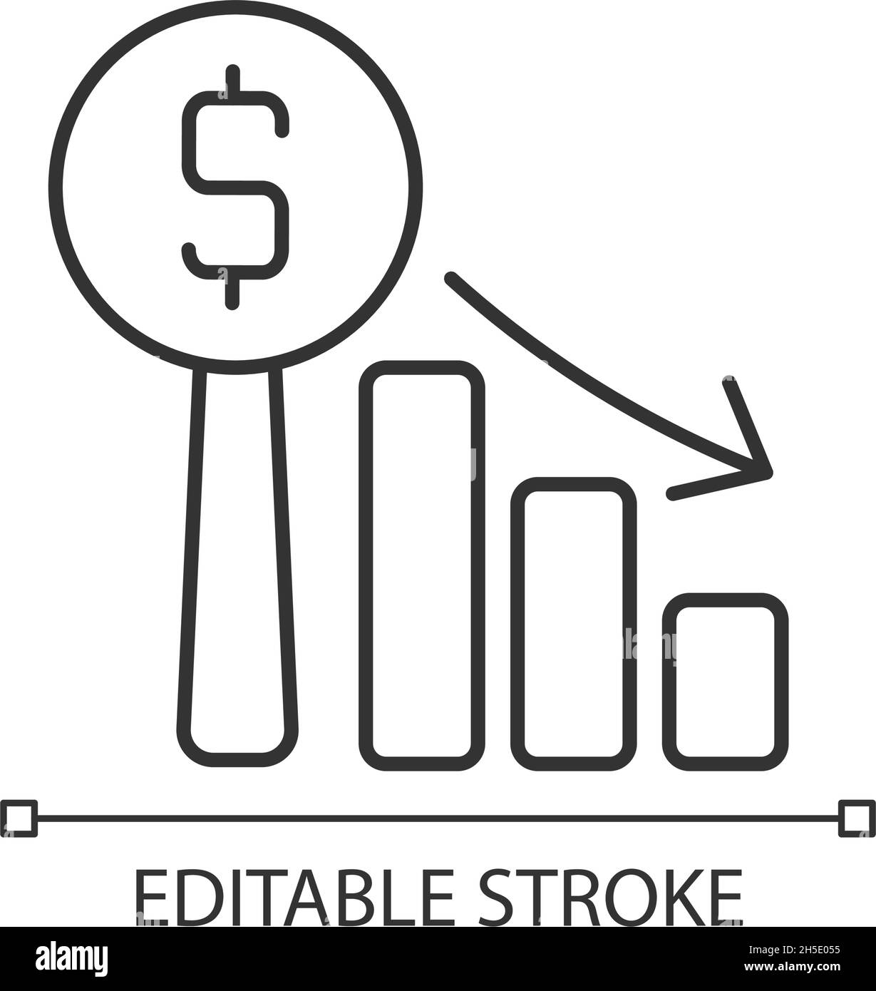 Dutch auction linear icon Stock Vector Image & Art - Alamy