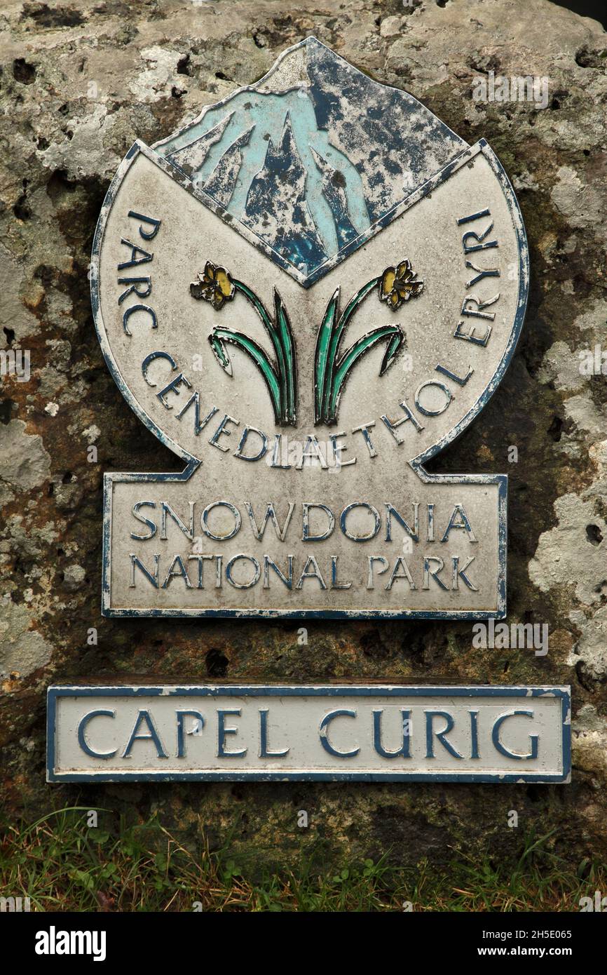 Snowdonia sign hi-res stock photography and images - Alamy