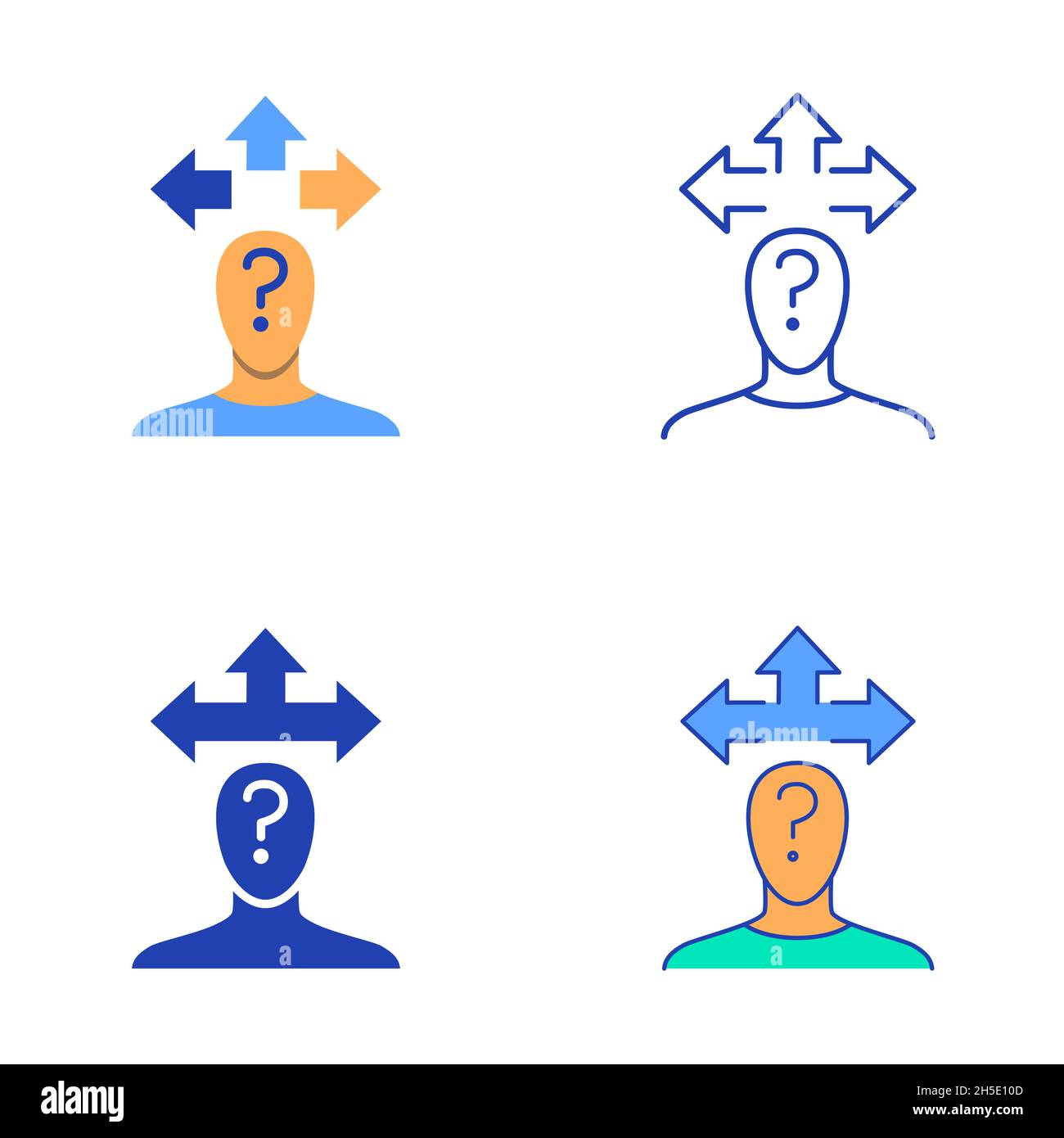 Indecisiveness Stock Vector Images - Alamy