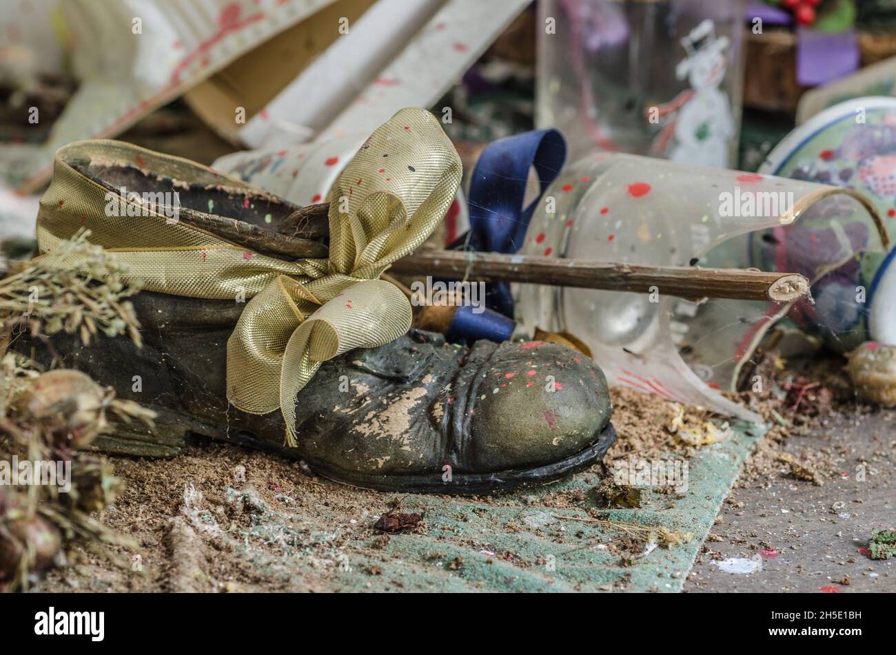 old shoes detail view Stock Photo - Alamy