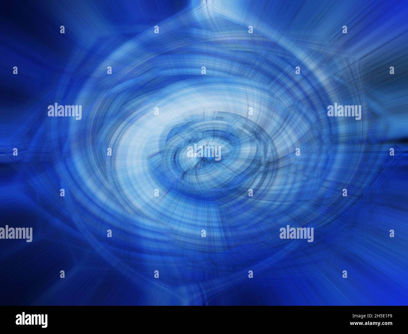 abstract blue twisted light fibers effect background with circles Stock ...