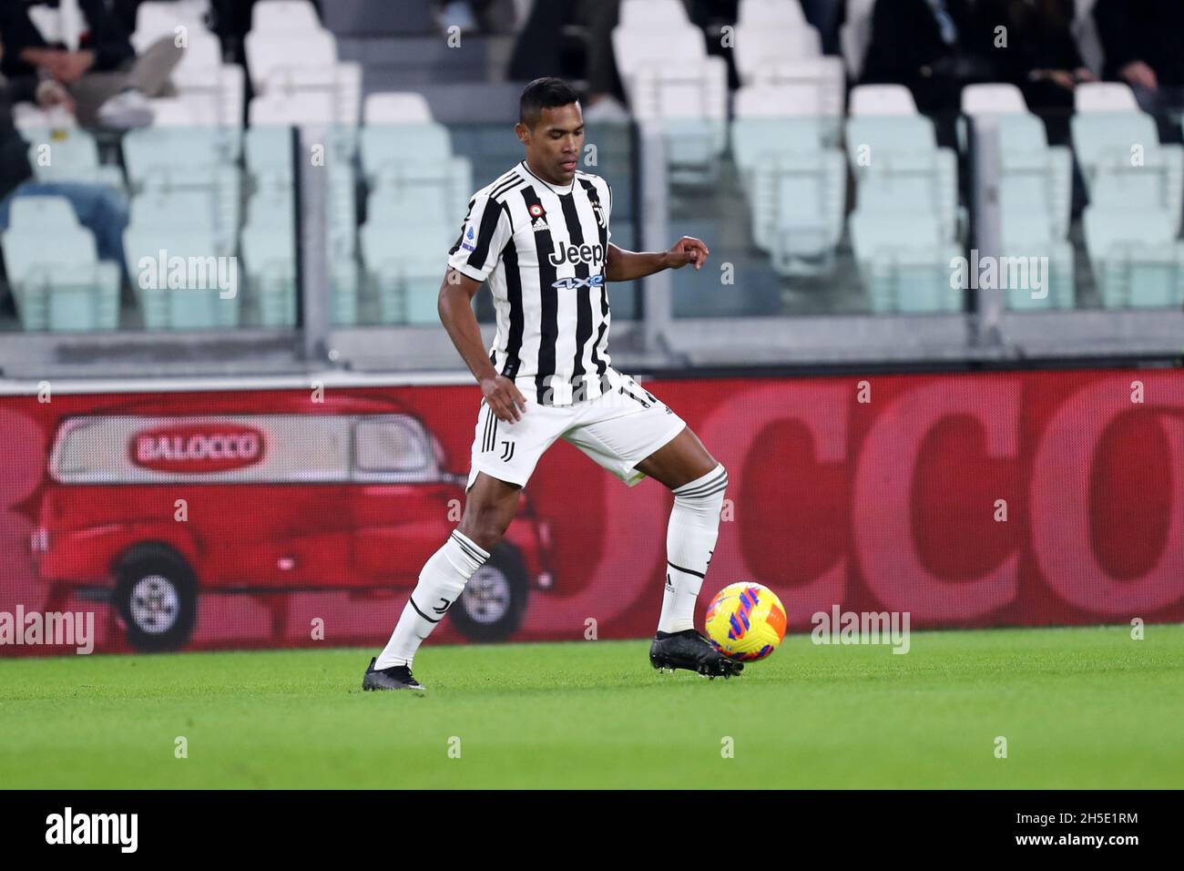 Alex Sandro of Juventus Fc controls the ball during the Serie A match ...