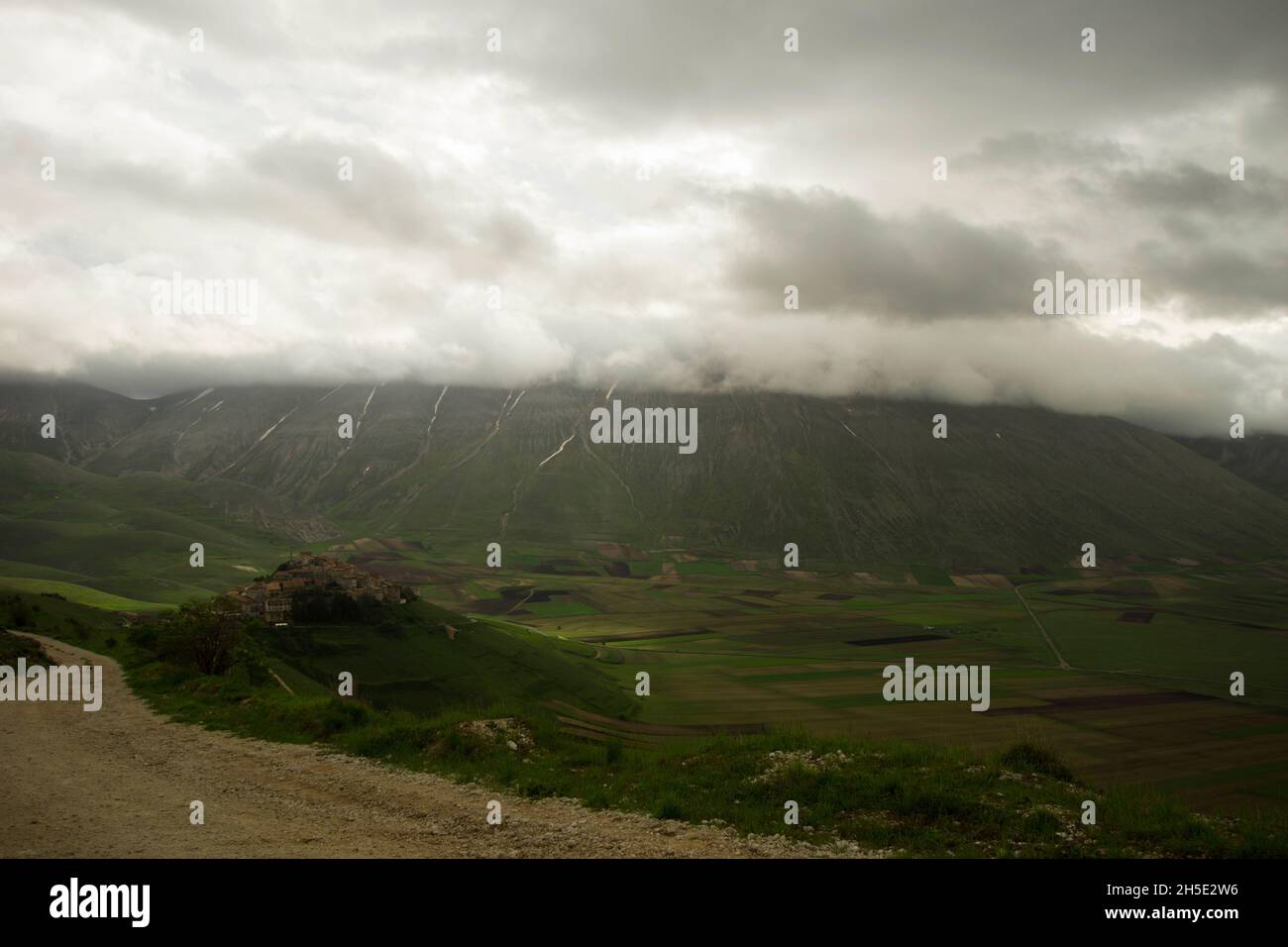 Sibillini Mountains National Park, View of Castelluccio di Norcia ...