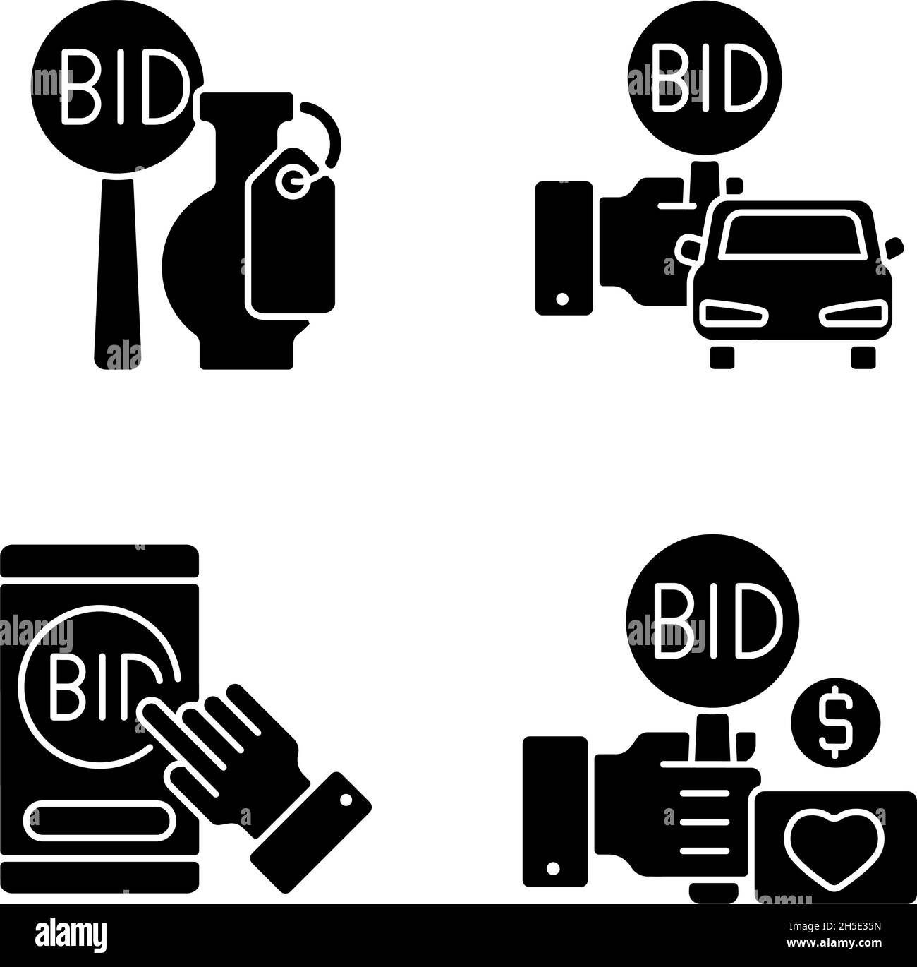 Charity auction Stock Vector Images - Alamy
