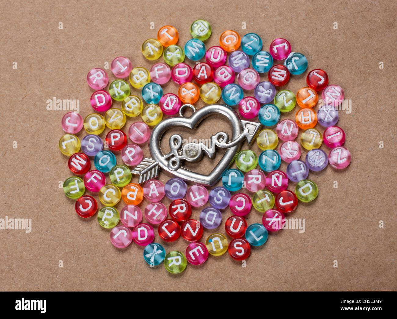 A Alphabet In Heart Shape