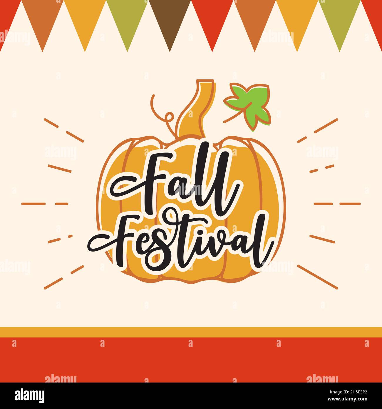 Fall Festival element Vector design illustration Template Stock Photo ...