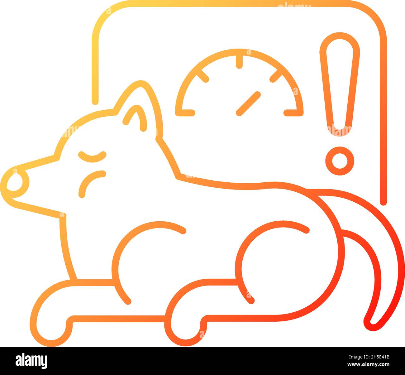 Obesity gradient linear vector icon Stock Vector Image & Art - Alamy