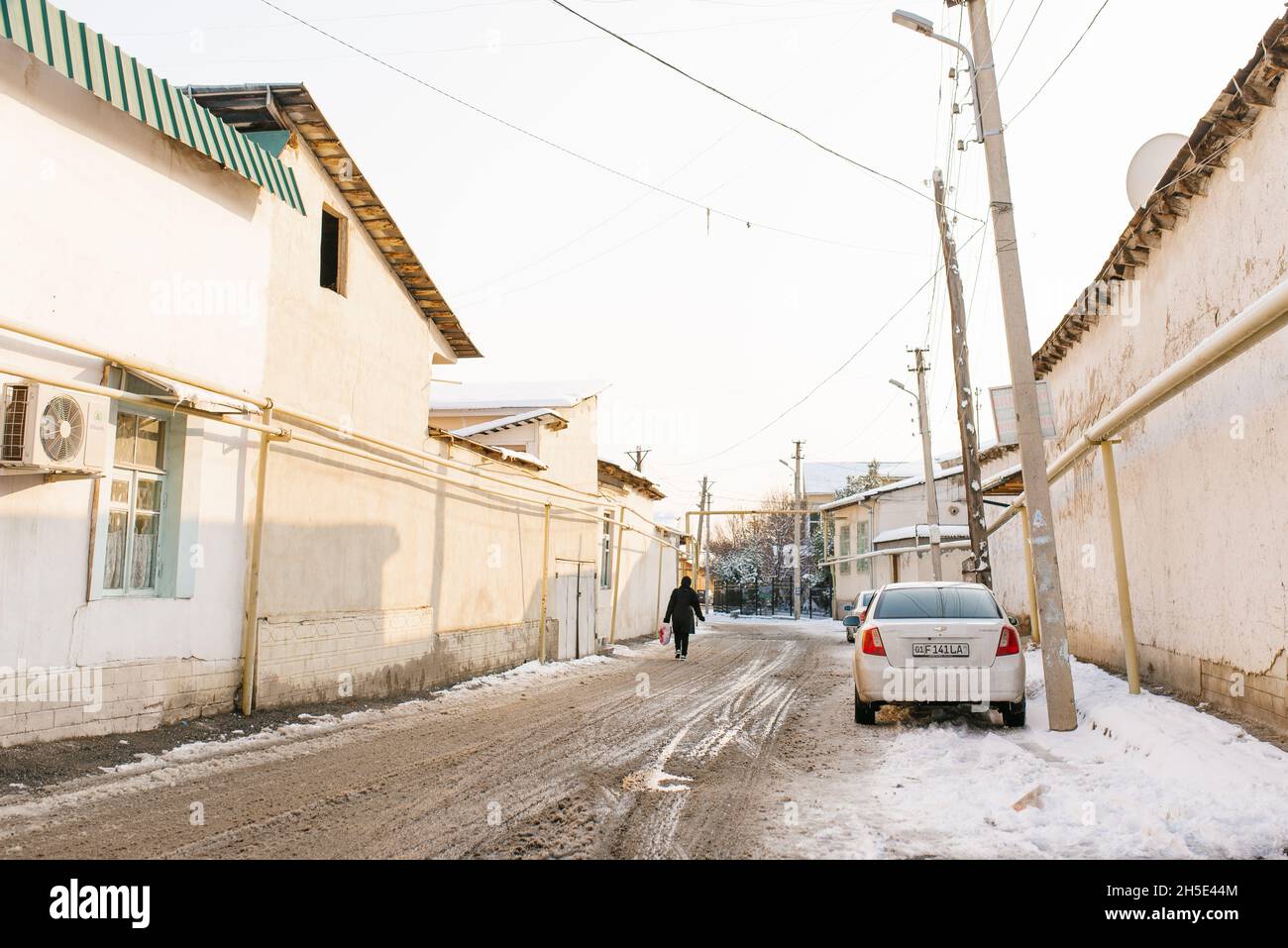 Tashkent, Uzbekistan. December 2020. Mahalla of the Old Town Stock ...