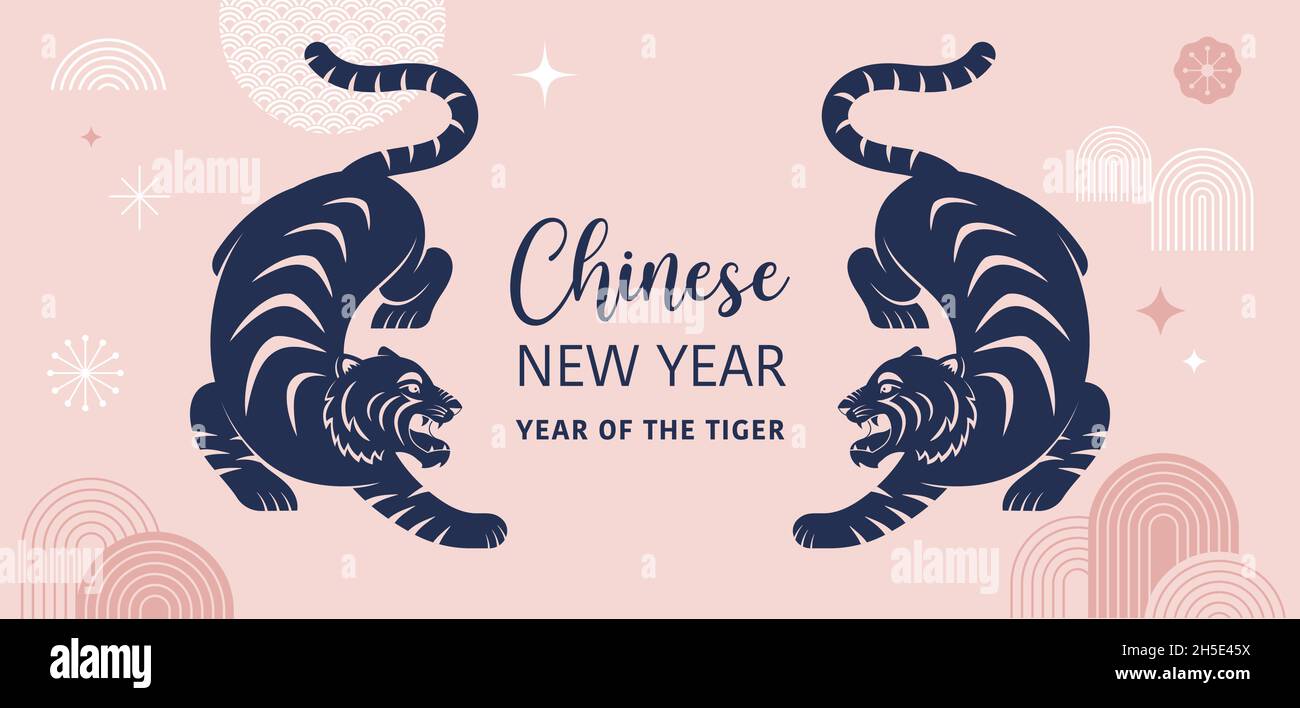 Chinese new year 2022 year of the tiger - Chinese zodiac symbol, Lunar ...