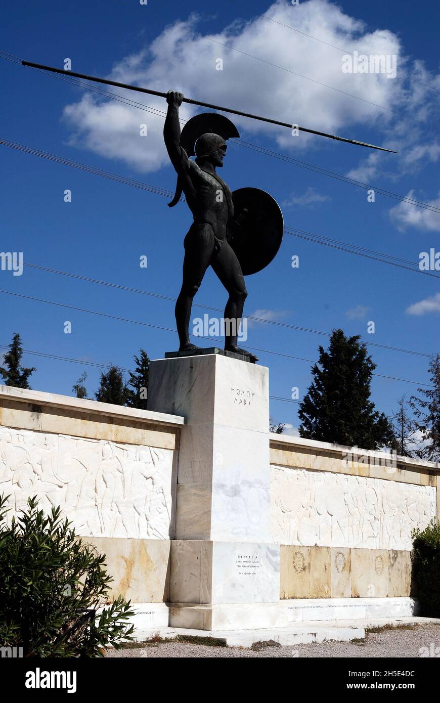 Greece Battle of Thermopylae Leonidas monument Stock Photo - Alamy
