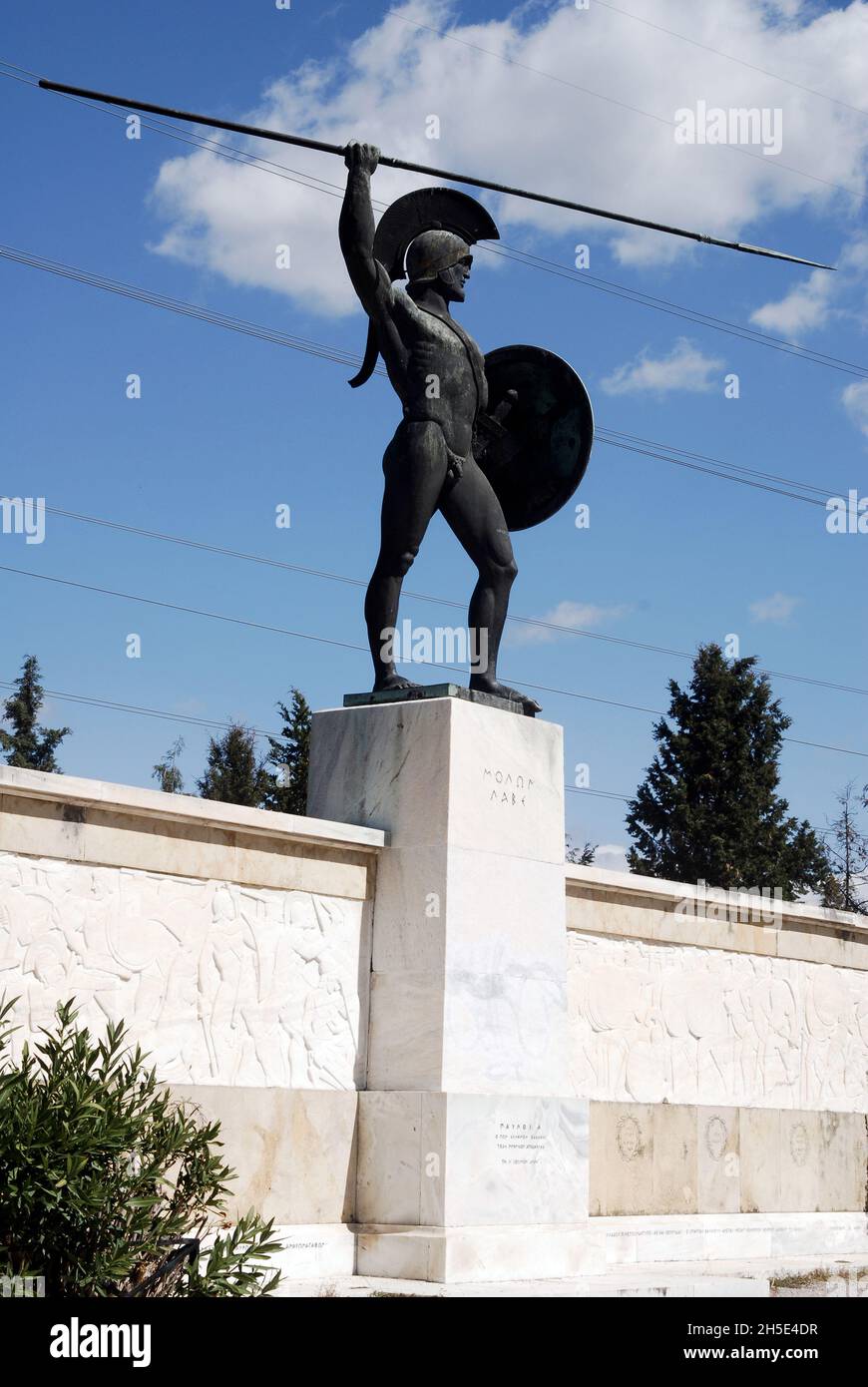 Greece Battle of Thermopylae Leonidas monument Stock Photo - Alamy