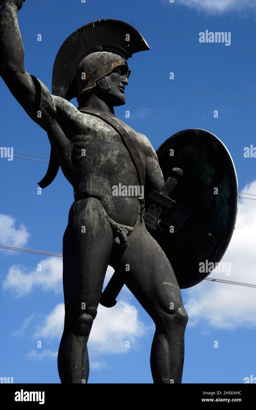 Greece Battle of Thermopylae Leonidas monument Stock Photo - Alamy