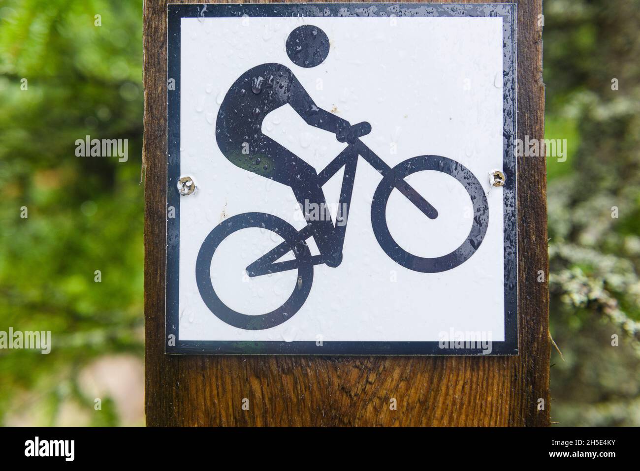 Mountain Biking Sign