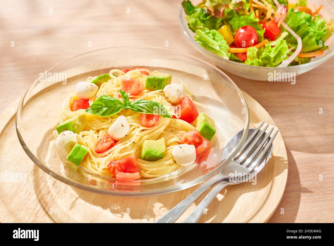 Spoon mixed salad avocado hi-res stock photography and images - Alamy