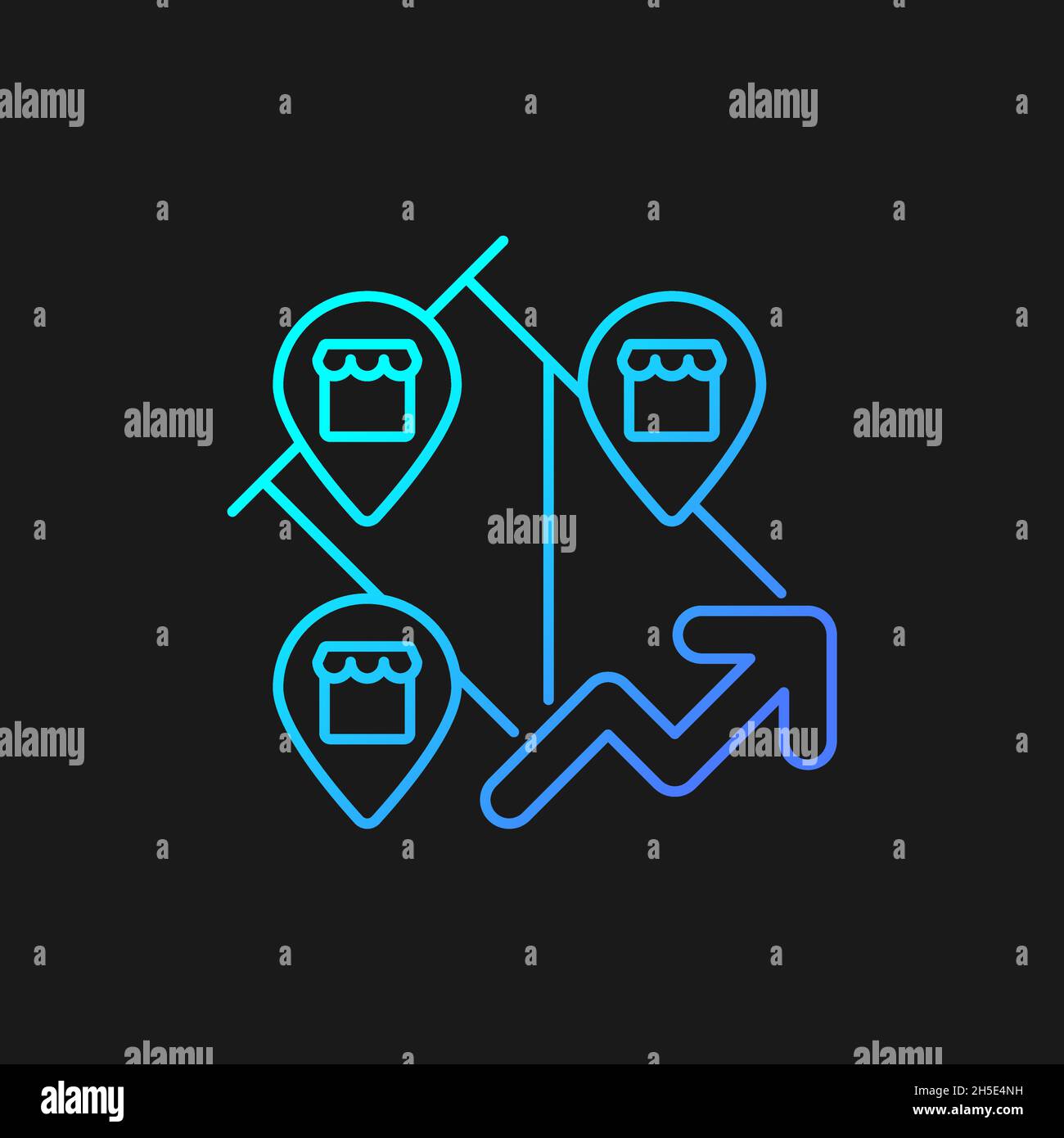 Expansion incentives gradient vector icon for dark theme Stock Vector ...