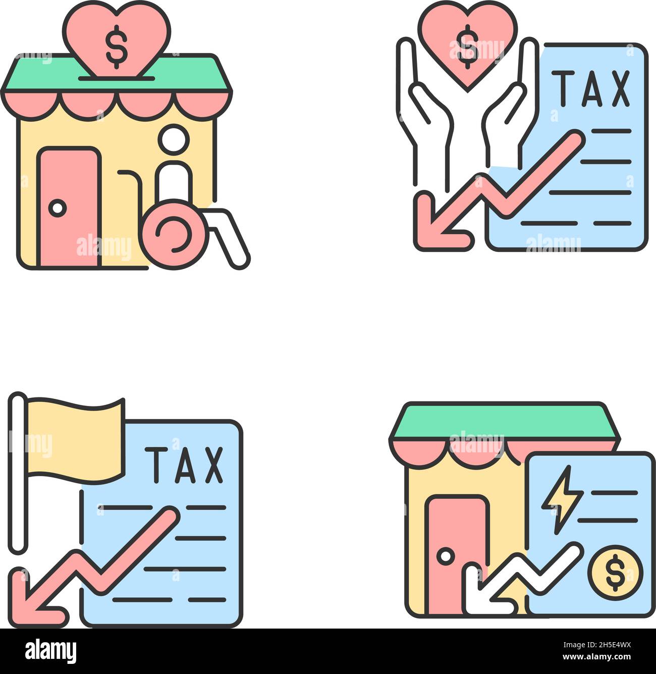 Financial contribution pictogram Stock Vector Images - Alamy