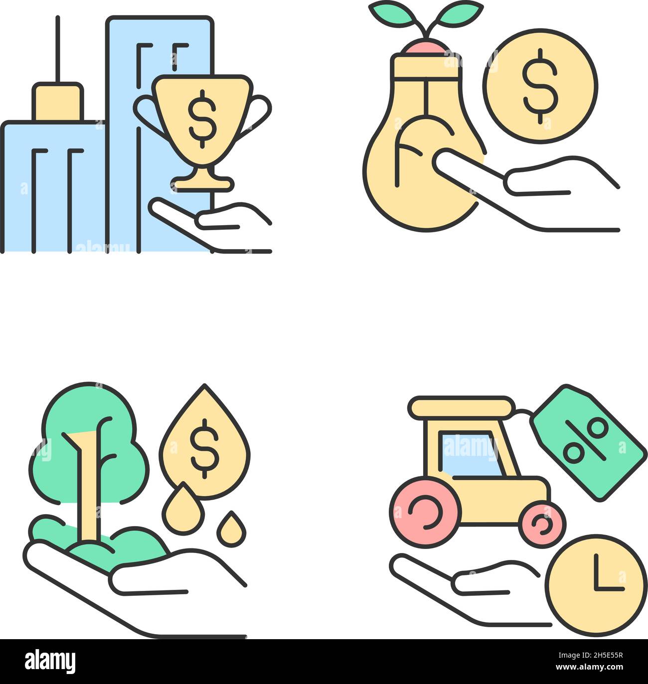 Financial contribution logo Stock Vector Images - Alamy