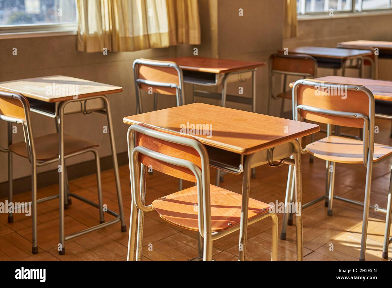 Empty school interior Stock Photo - Alamy