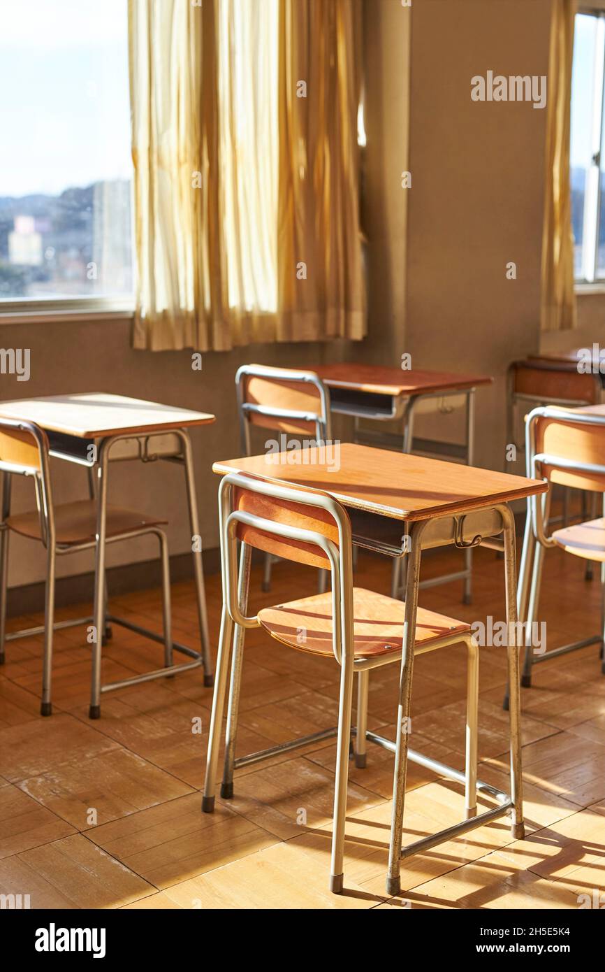 Empty school interior Stock Photo - Alamy