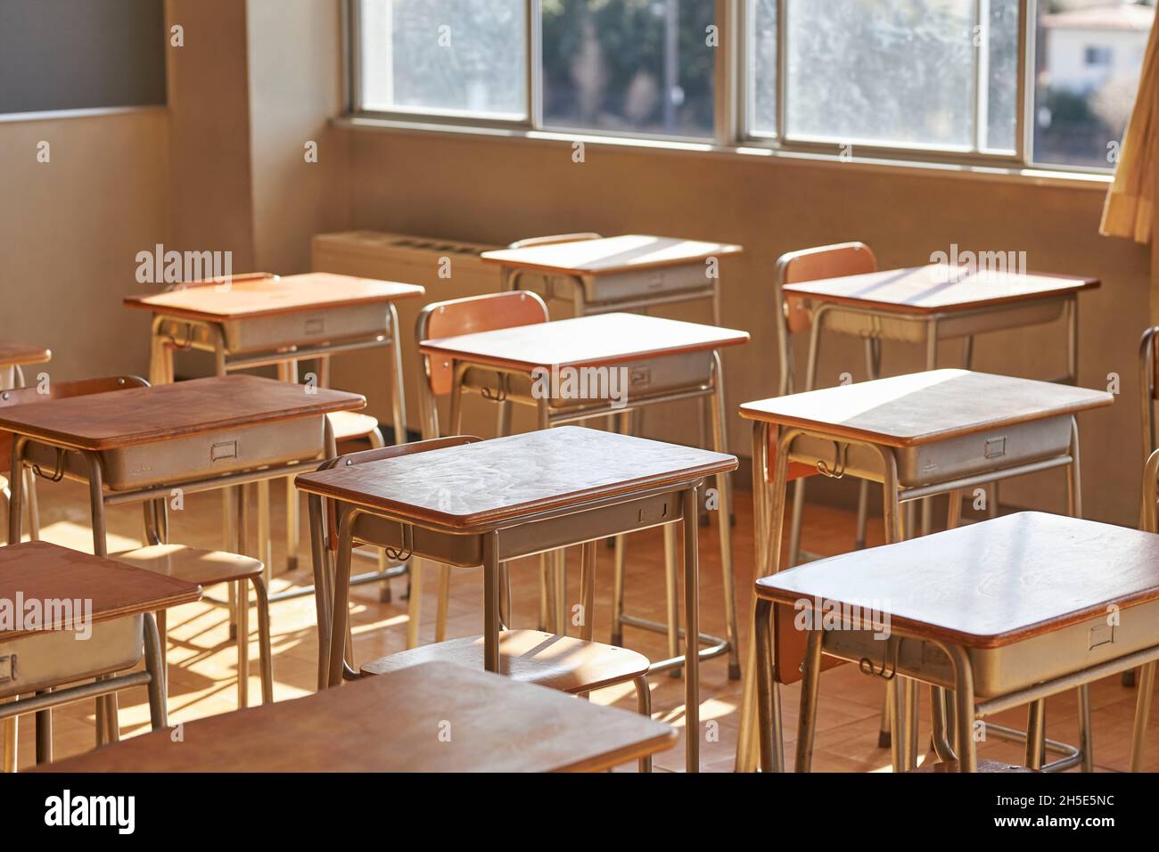 Empty school interior Stock Photo - Alamy