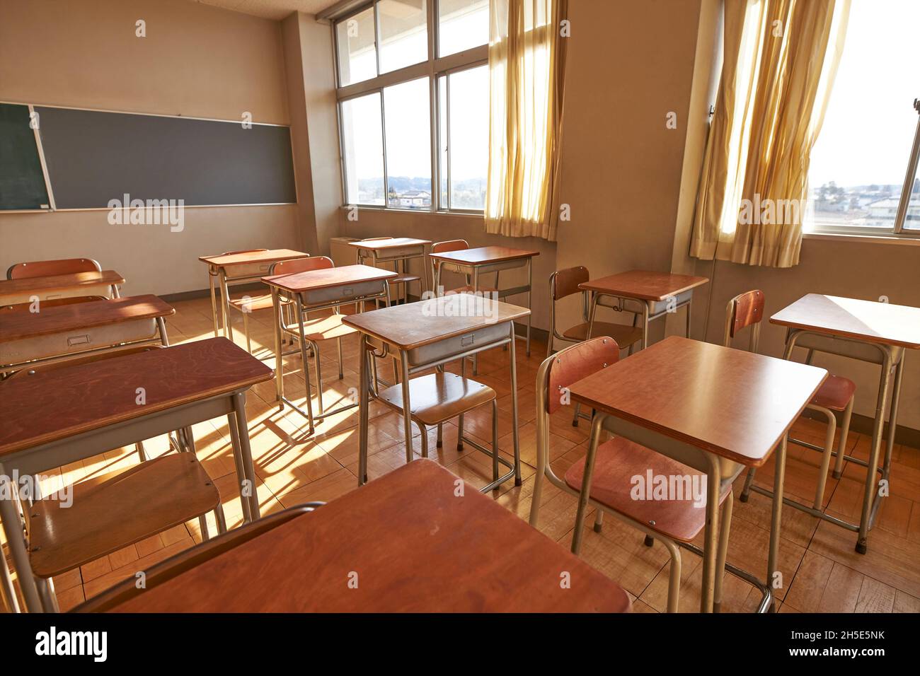 Empty school interior Stock Photo - Alamy