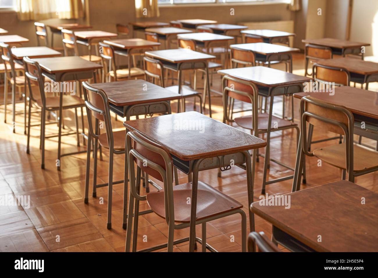 Empty school interior Stock Photo - Alamy