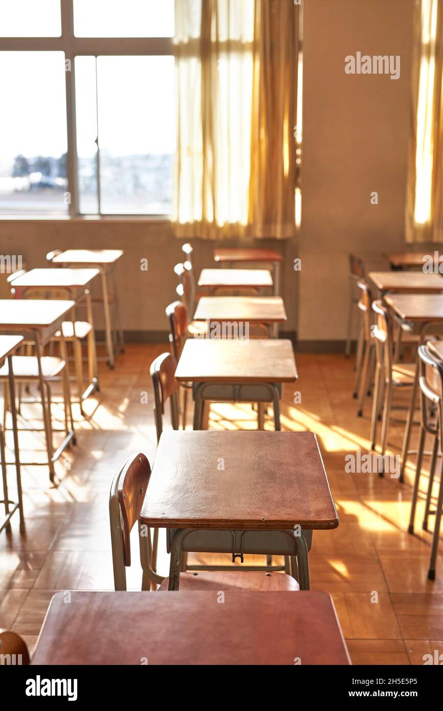Empty school interior Stock Photo - Alamy