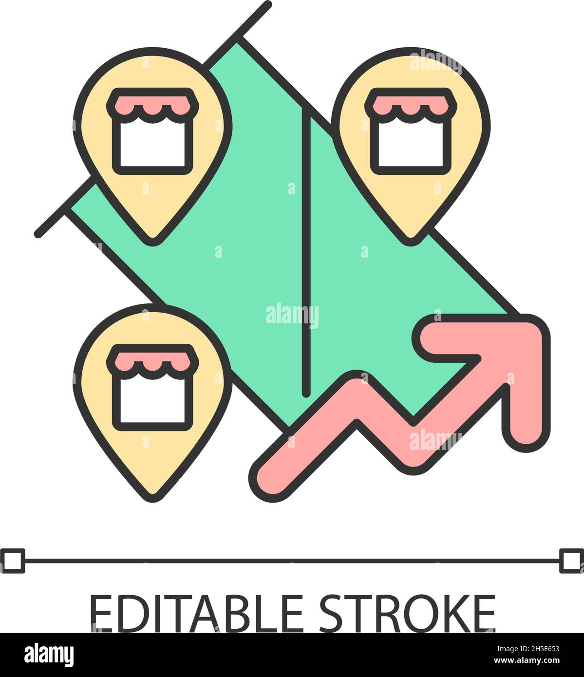 Expansion of distribution Stock Vector Images - Alamy