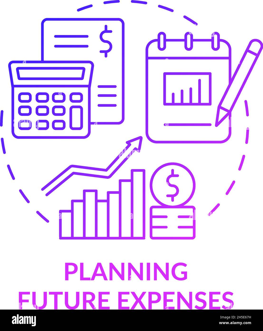 Future expenses Stock Vector Images - Alamy