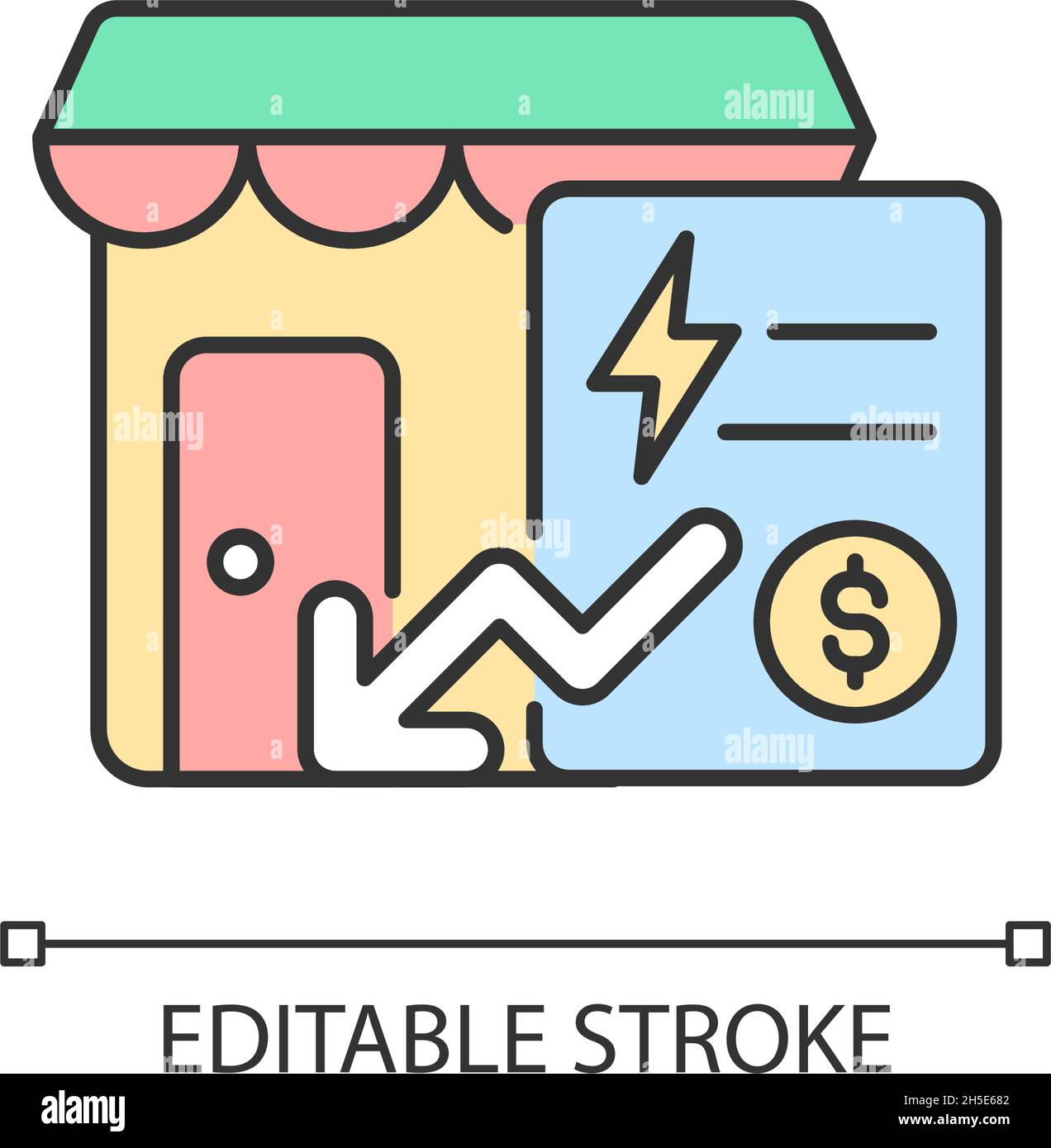 Small payments Stock Vector Images - Alamy