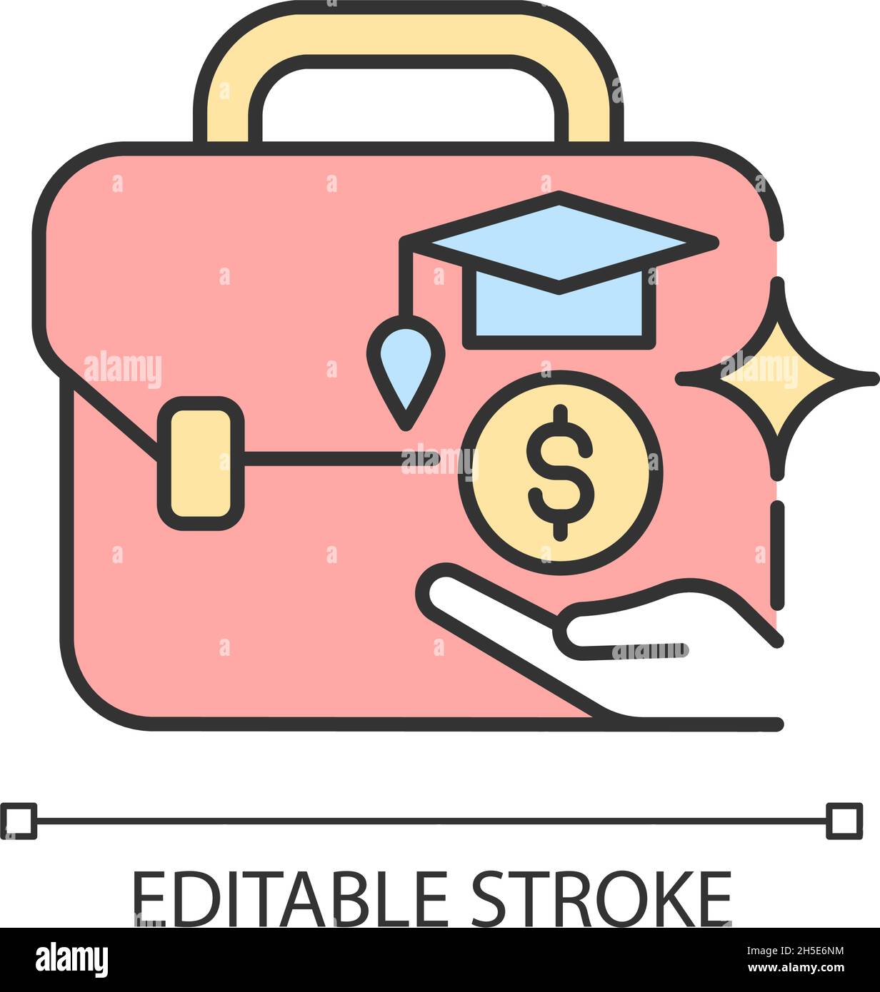 Grants for employee training RGB color icon Stock Vector Image & Art ...