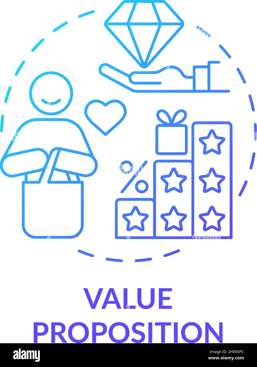 Value proposition blue gradient concept icon Stock Vector Image & Art ... Value proposition blue gradient concept icon Stock Vector Image & Art ...