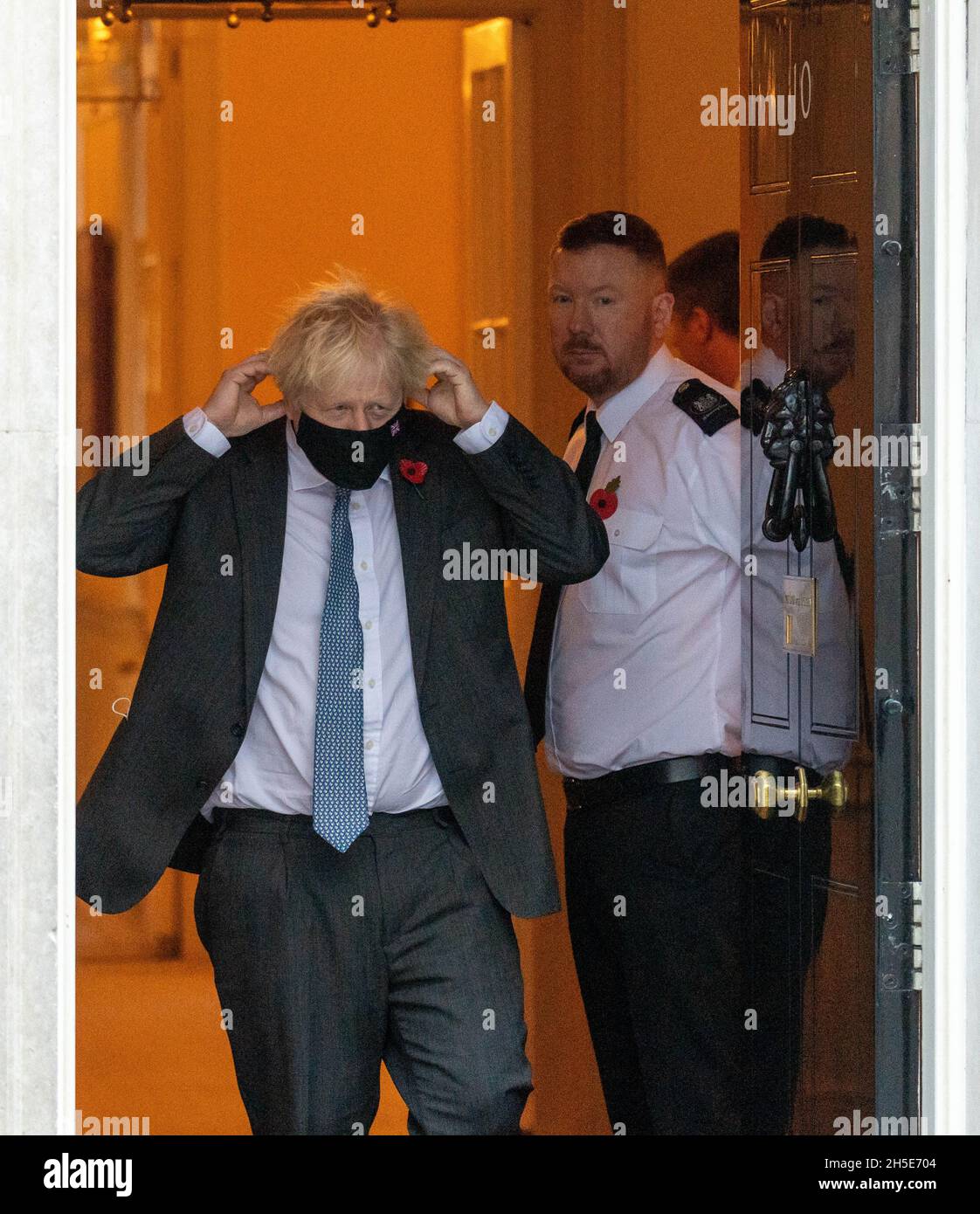London, UK. 9th Nov, 2021. Boris Johnson, MP Prime Minister leaves 10 ...